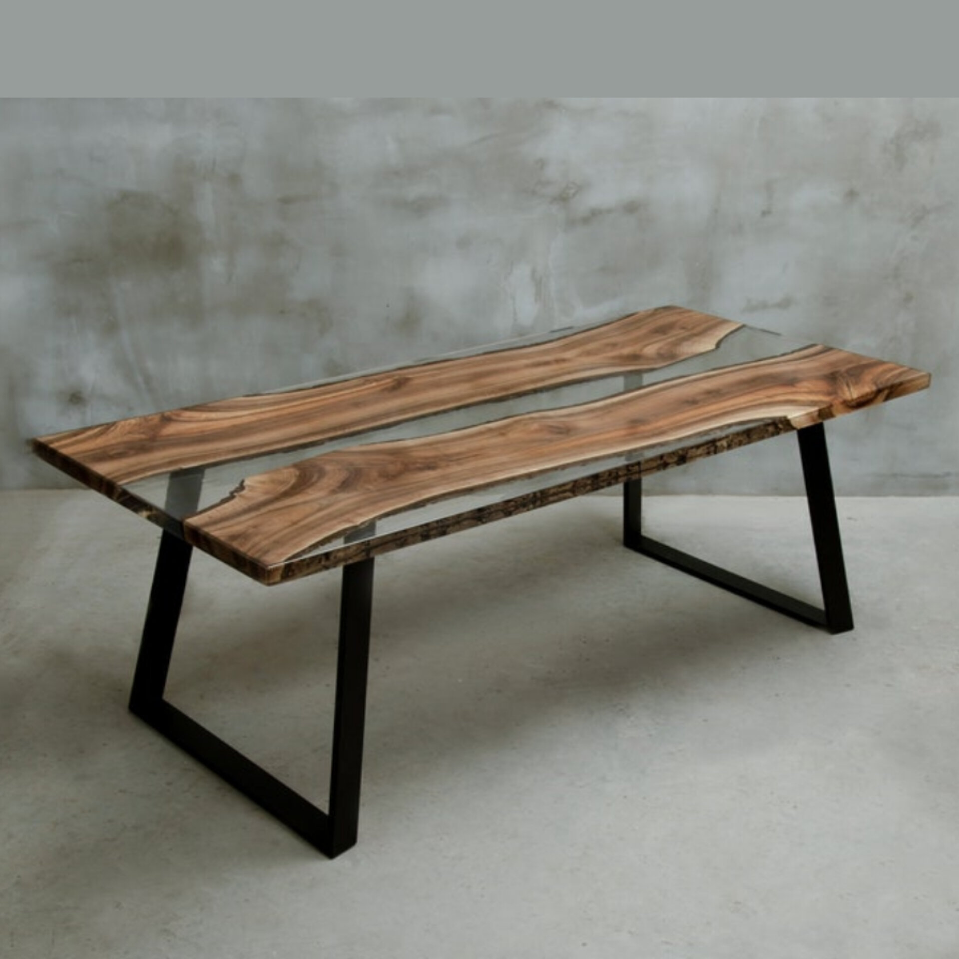 PROMO Meja Makan Makan Epoxy Resin / Dining Table | Lazada Indonesia