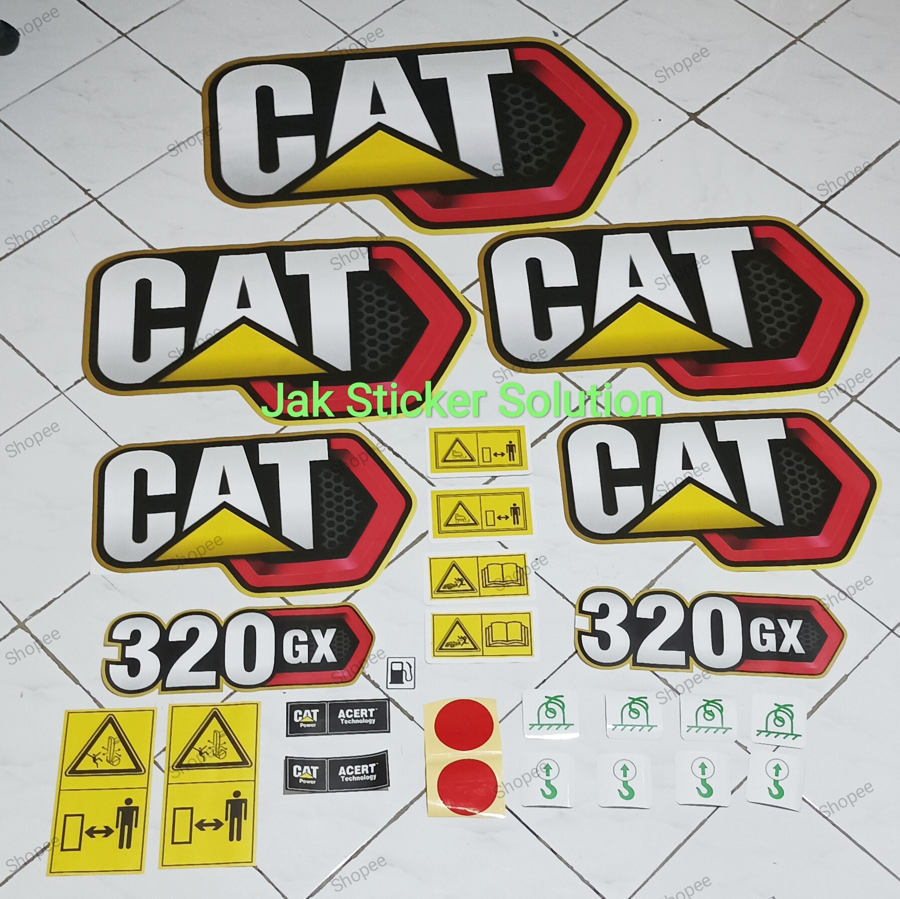 Stiker Cat 320GX Sticker Alat Berat Caterpillar | Lazada Indonesia