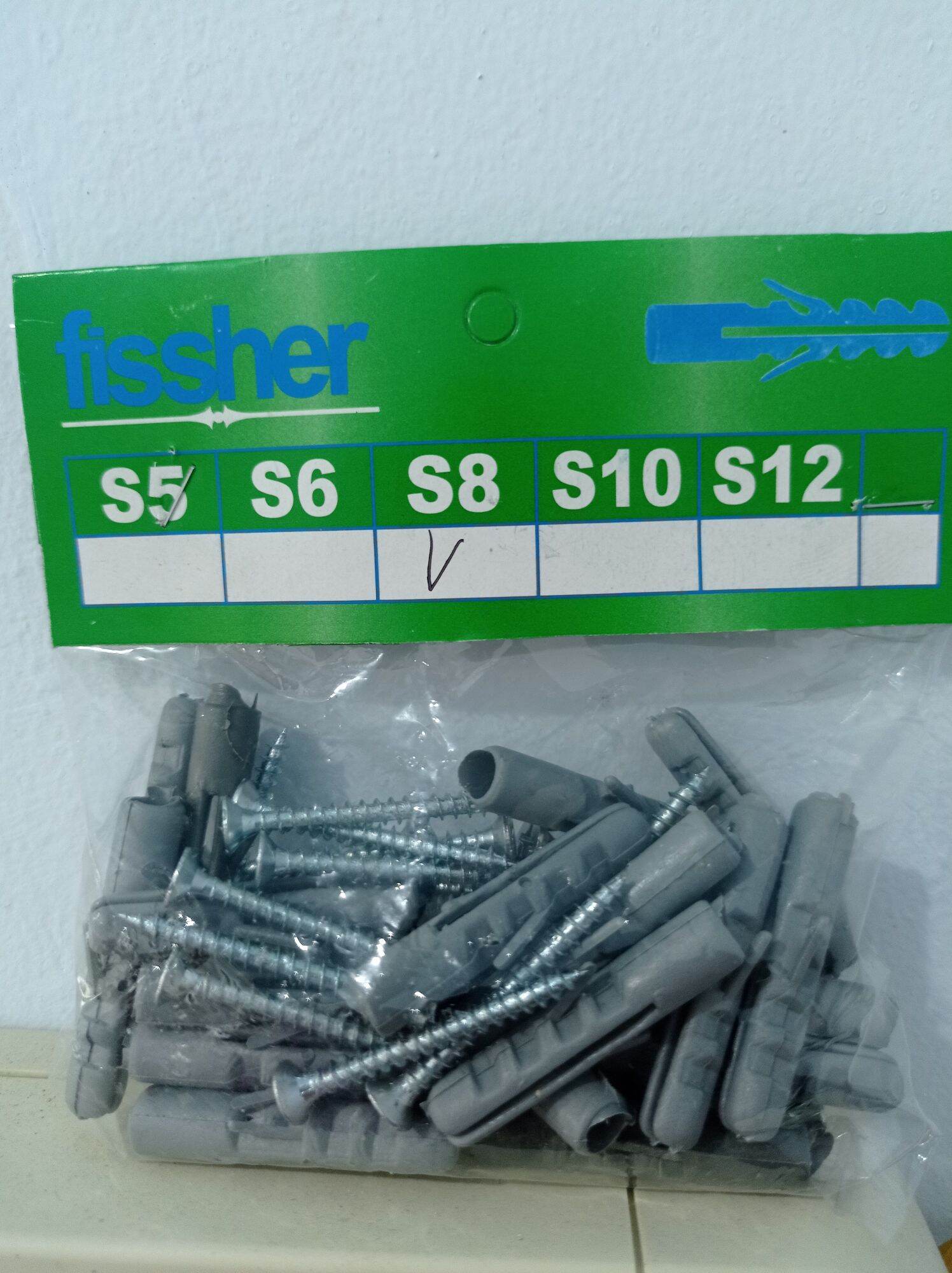 Fissher S8 + Sekrup / Baut Tembok / Baut Fisher S8 / Fisher / Fiser S8 ...