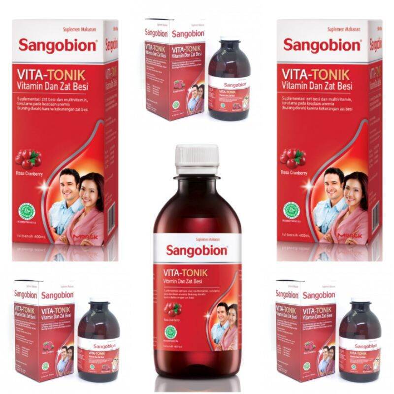 Sangobion Vita Tonik Multivitamin Dan Zat Besi Syrup 250 mL | Lazada ...
