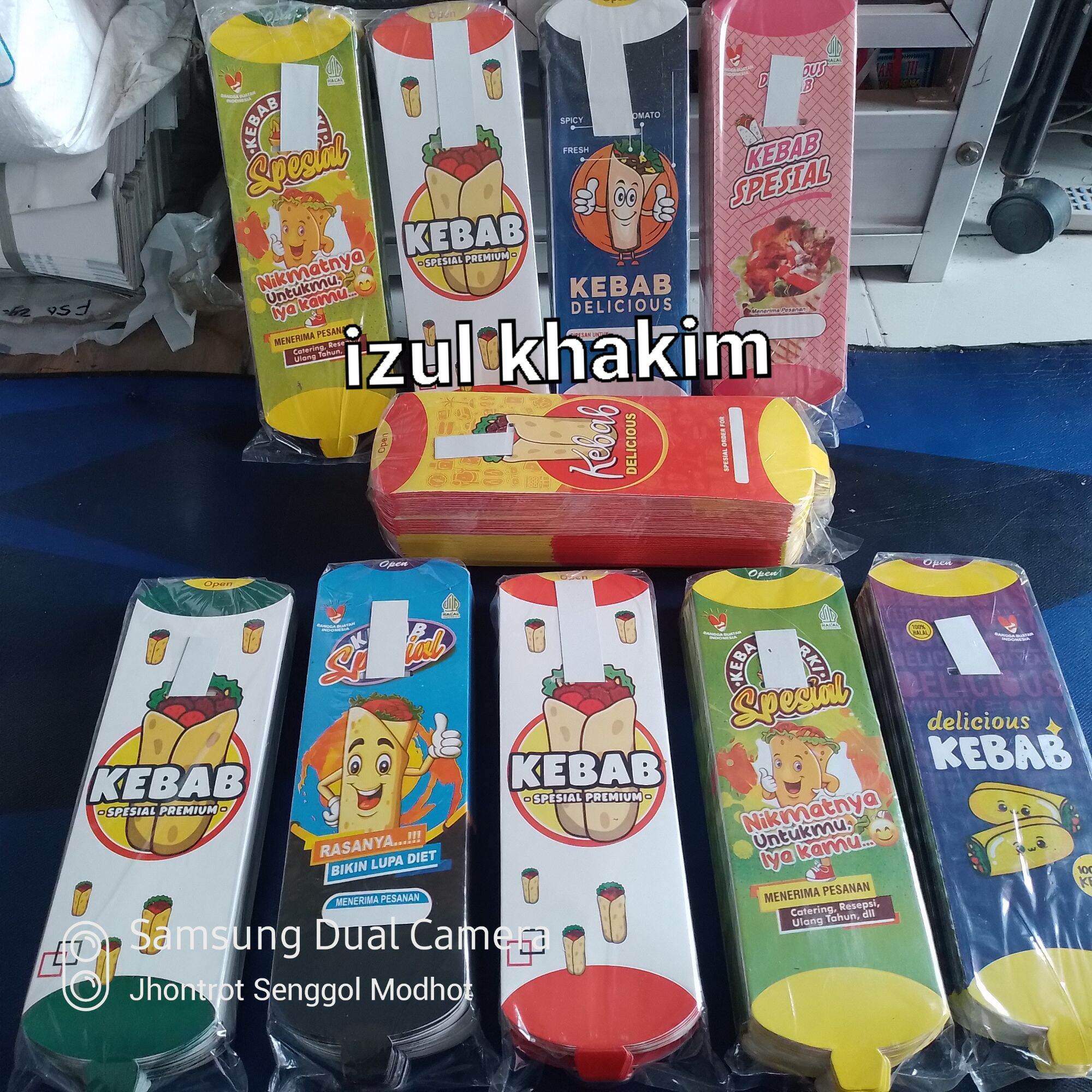 dus kebab isi 100 lembar/ wadah kebab isi 100 lembar / kemasan kebab ...