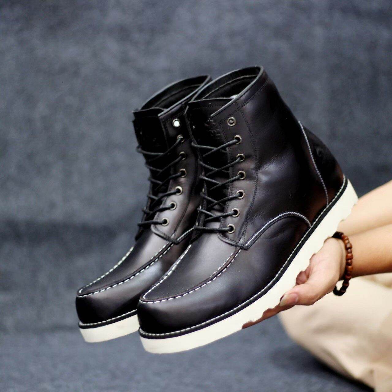 Sepatu Boots Pria Pointer Fashion Pria Full Kulit 100% Berkualitas ...