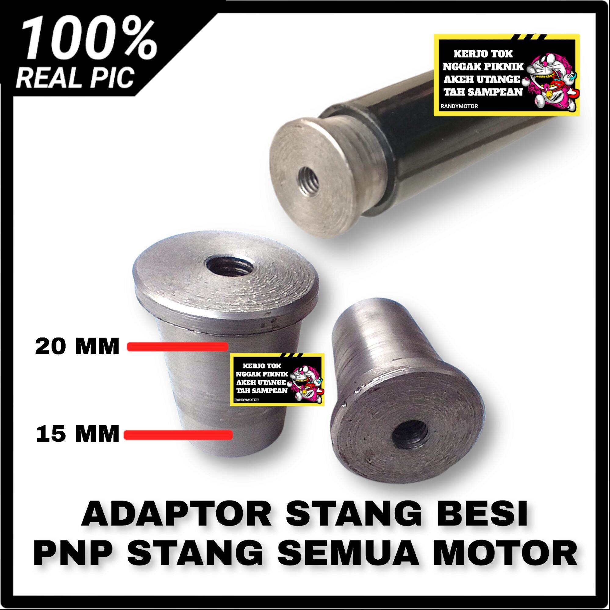 ADAPTOR JALU STANG STIR BESI PNP STANG SEMUA MOTOR AEROX LEXI NMAX PCX CB150R NINJA TIGER RZR RX ...