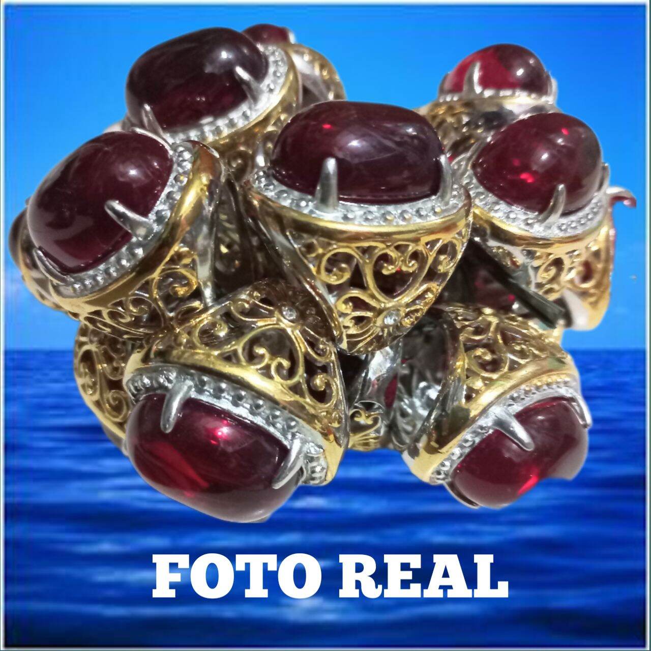 BATU MERAH SIAM BANGKOK KEKERASAN 9 MOHS Batu Cincin Merah Siam Super ...