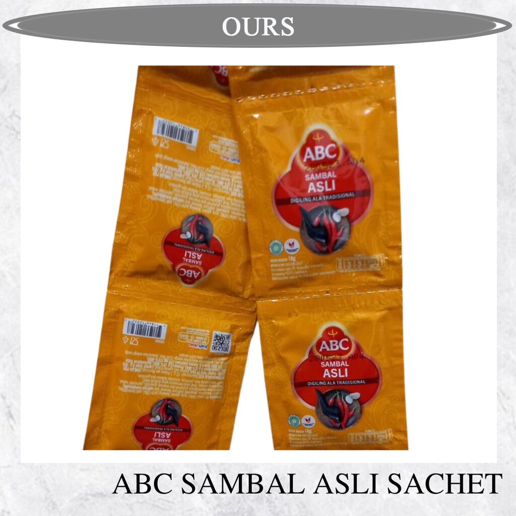 SAOS / SAUS SAMBAL SAMBEL ABC ASLI SACHET 18 GRAM ISI 10 PCS | Lazada ...