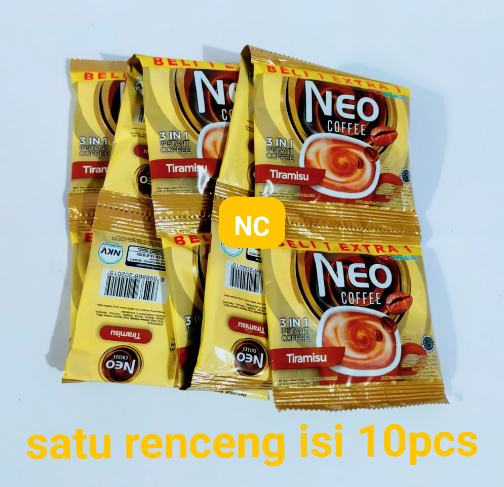 Neo Coffee Tiramisu 20gr 1 Renceng Isi 10 Sachet | Lazada Indonesia