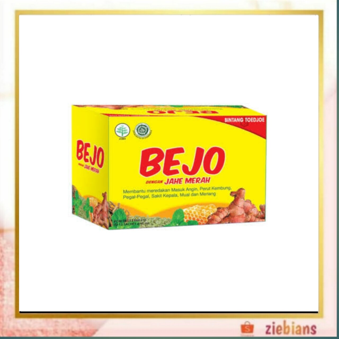 Bejo Jahe Merah Herbal,Untuk Masuk angin dan memelihara Daya tahan ...