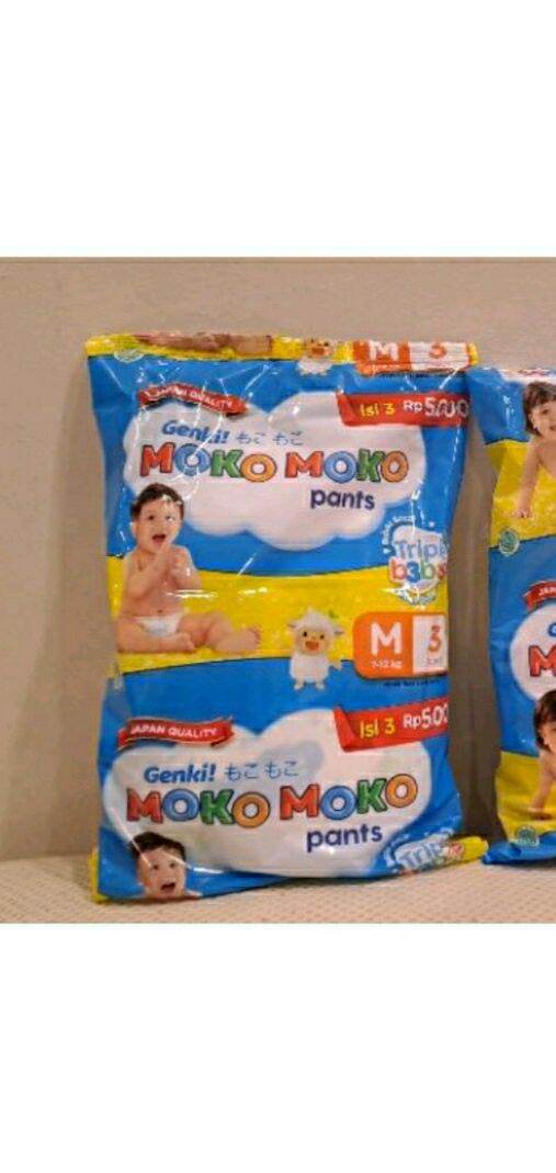 Genki! Moko Moko Pants 1 Bungkus (isi 3 pcs) | Lazada Indonesia