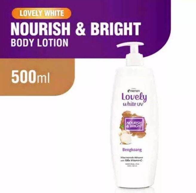 Lovely Emeron Handbody 500 ml /Lovely White UV Lotion Pencerah | Lazada ...