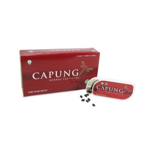 CAPUNG HERBAL PASTILLES 7GRAM PERMEN CAPUNG BATUK TENGGOROKAN GATAL ...