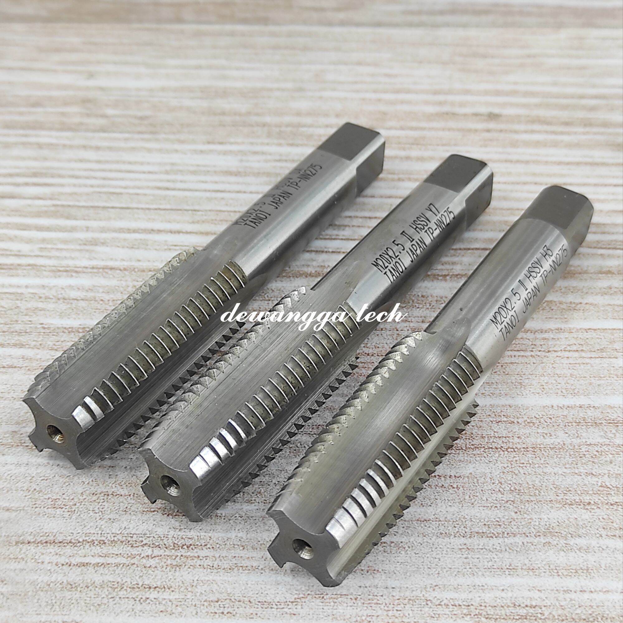 Hand tap set m20x2.5 tanoi japan manual taping m20 x 2.5 taps tangan ...
