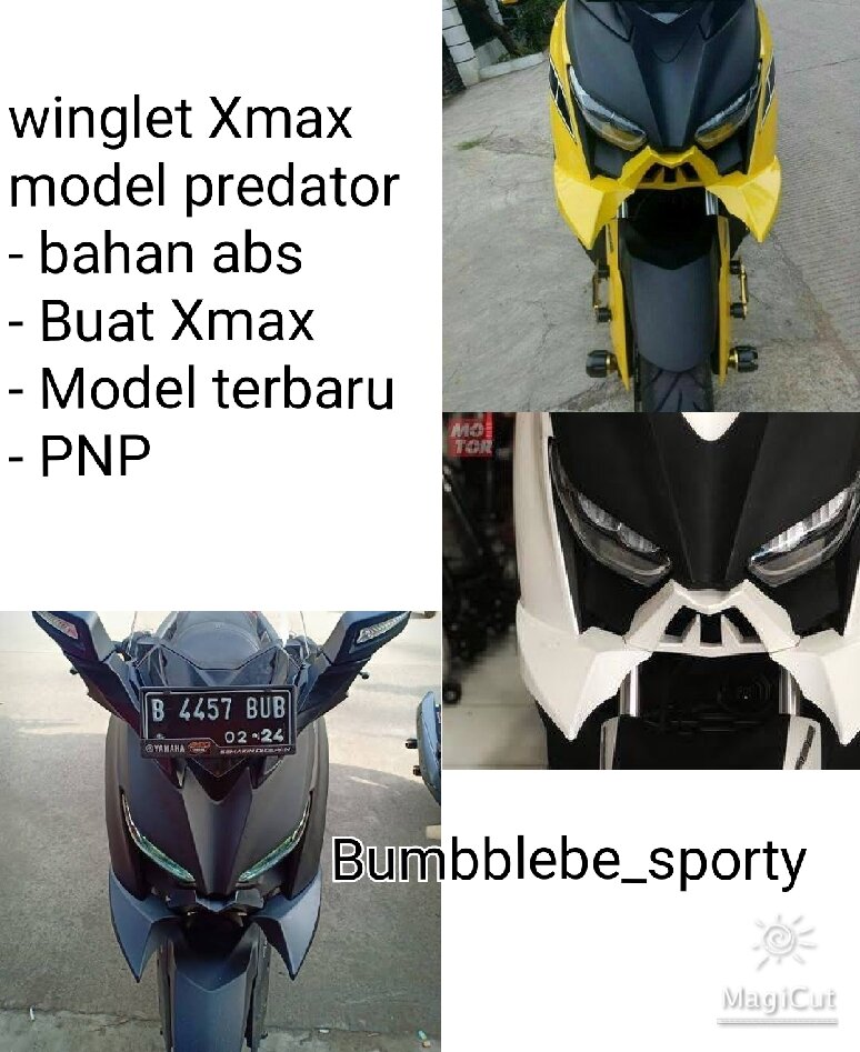 WINGLET XMAX MODEL PREDATOR XMAX 250CC YAMAHA XMAX 250CC | Lazada Indonesia