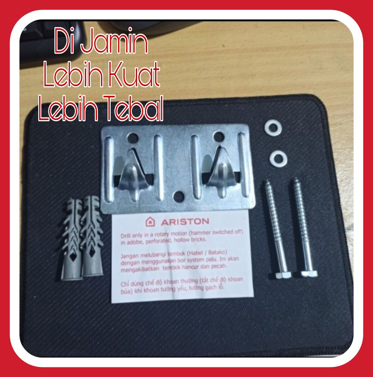 BRACKET WATER HEATER ARISTON BERIKET TEBAL KUAT PEMANAS AIR KAMAR MANDI ...