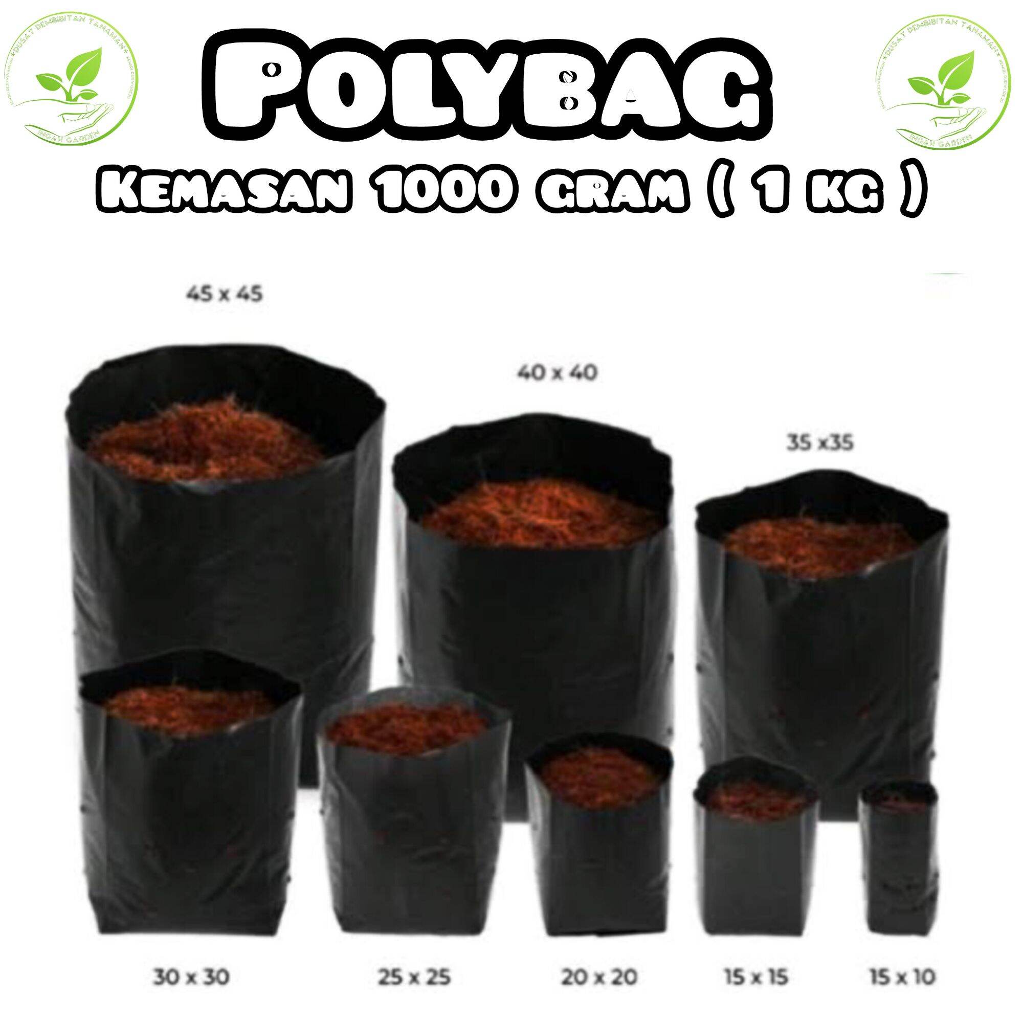 Semua Ukuran Polybag Tanaman atau plastik Polybag Dengan Kemasan 1kg ...