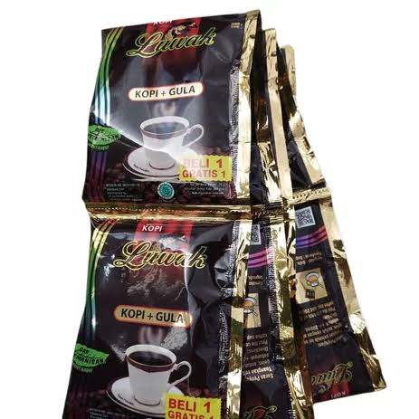 Kopi Hitam Luwak Hitam Kemasan Rentengan ya | Lazada Indonesia