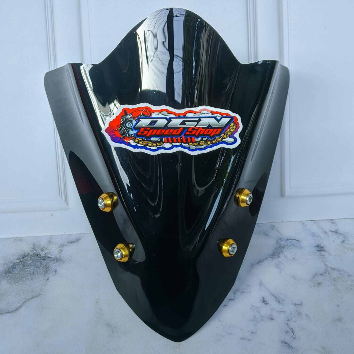 VISOR/WINDSHIELD YAMAHA VIXION R 155 VVA MODEL BLACK SERIES PLUS BAUT ...