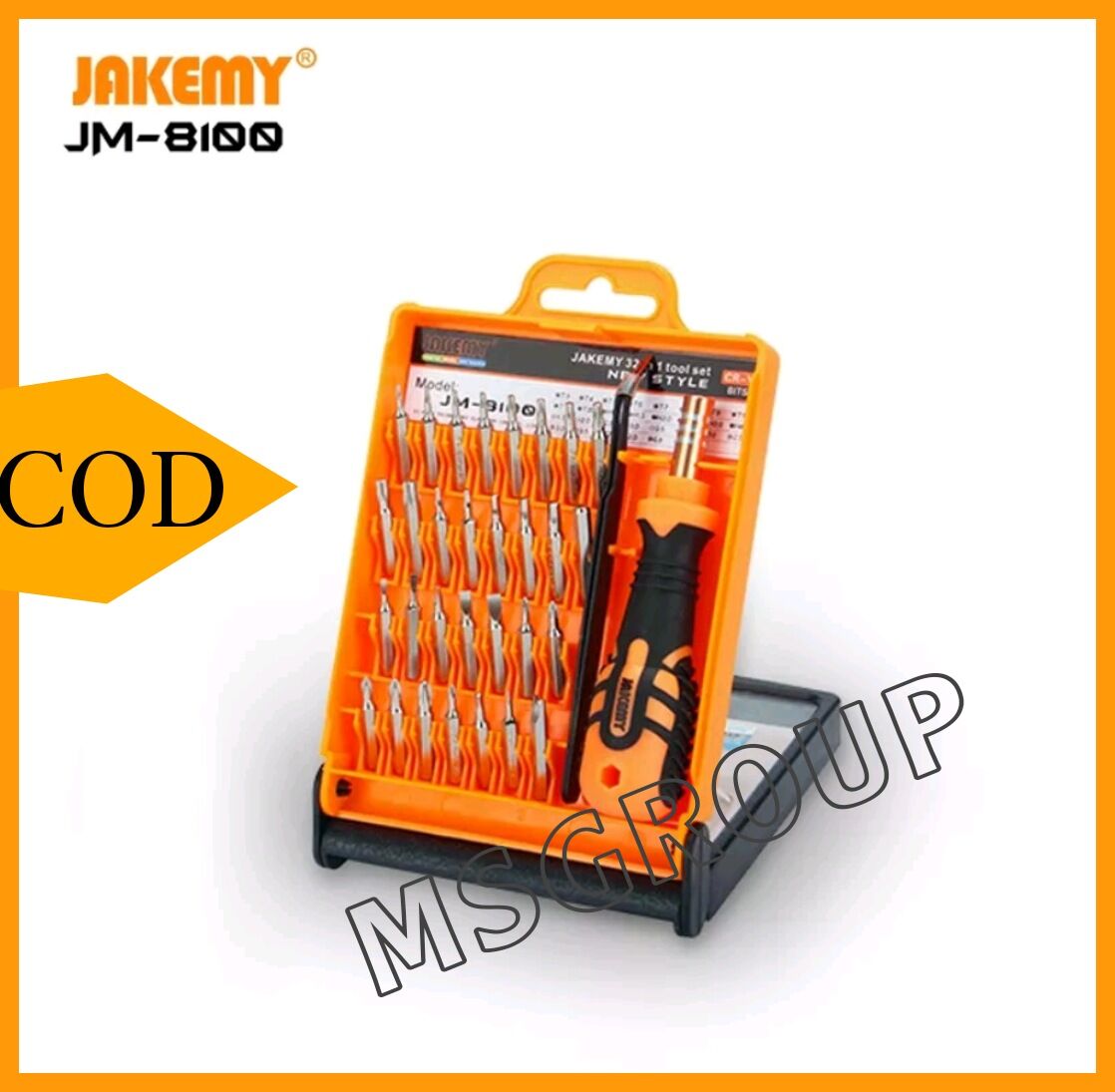 Obeng set 32 in 1 + pinset model kotak | Lazada Indonesia