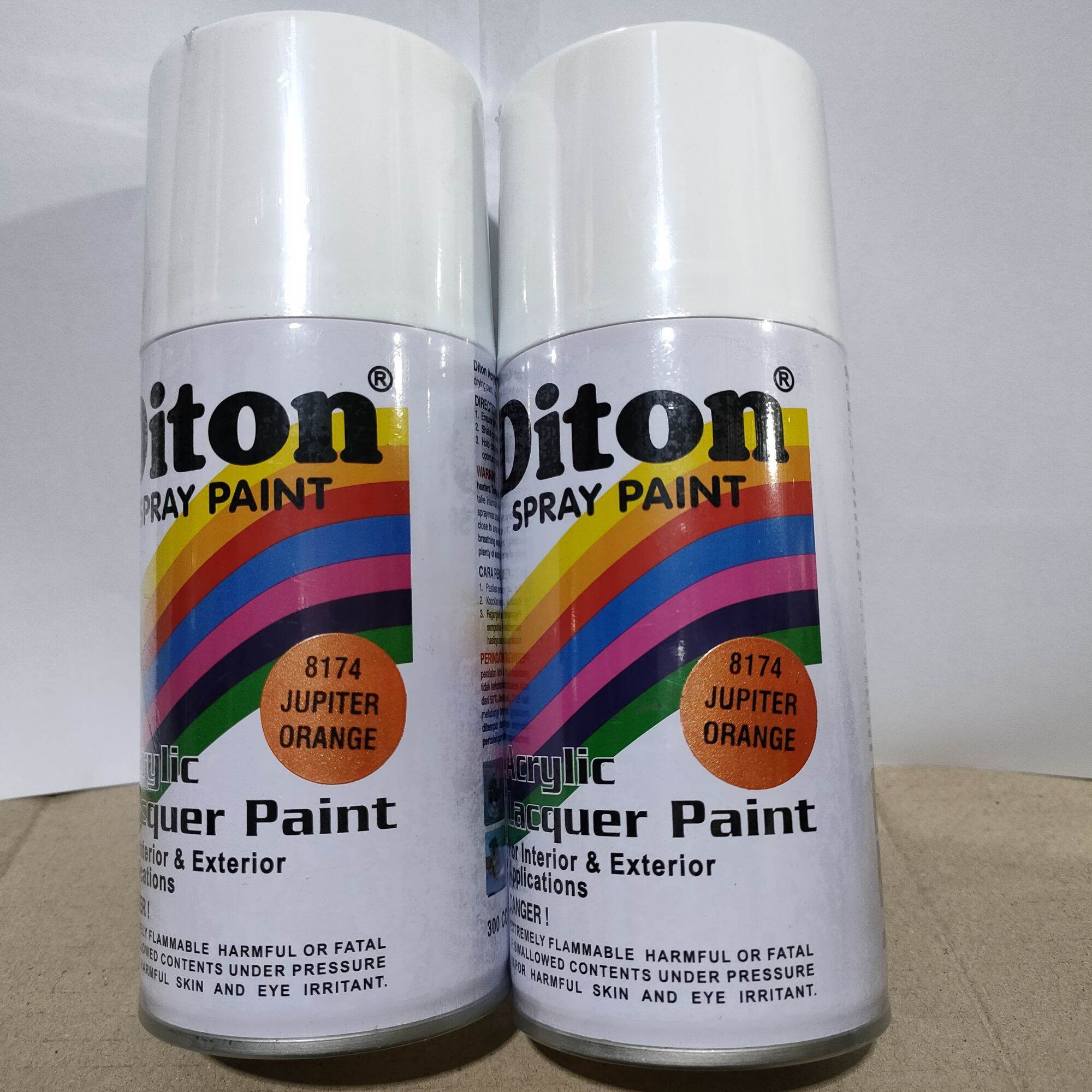 Pilox Pilok Cat Semprot Diton Jupiter Orange 8174 Jupiter Oren Metalic ...