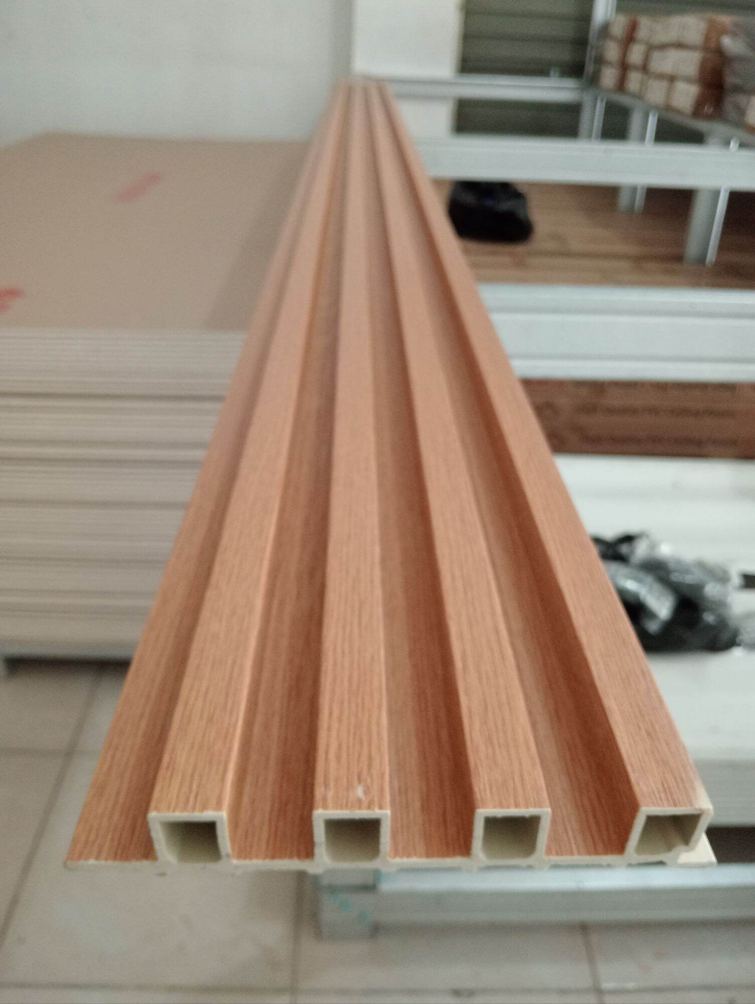 WPC Wall Panel - Teak - WL1008 | Lazada Indonesia