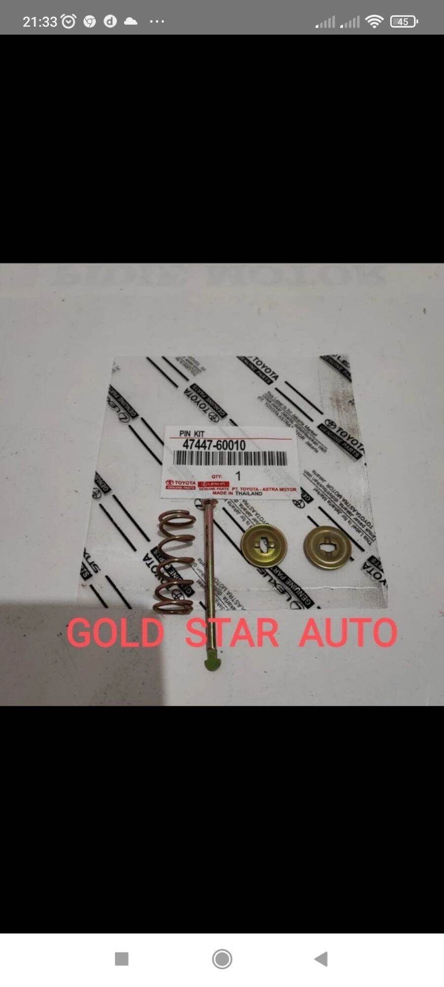 PIN KIT PAKU KAMPAS REM TOYOTA RINO 14B RINO PS115 47447-60010 | Lazada ...