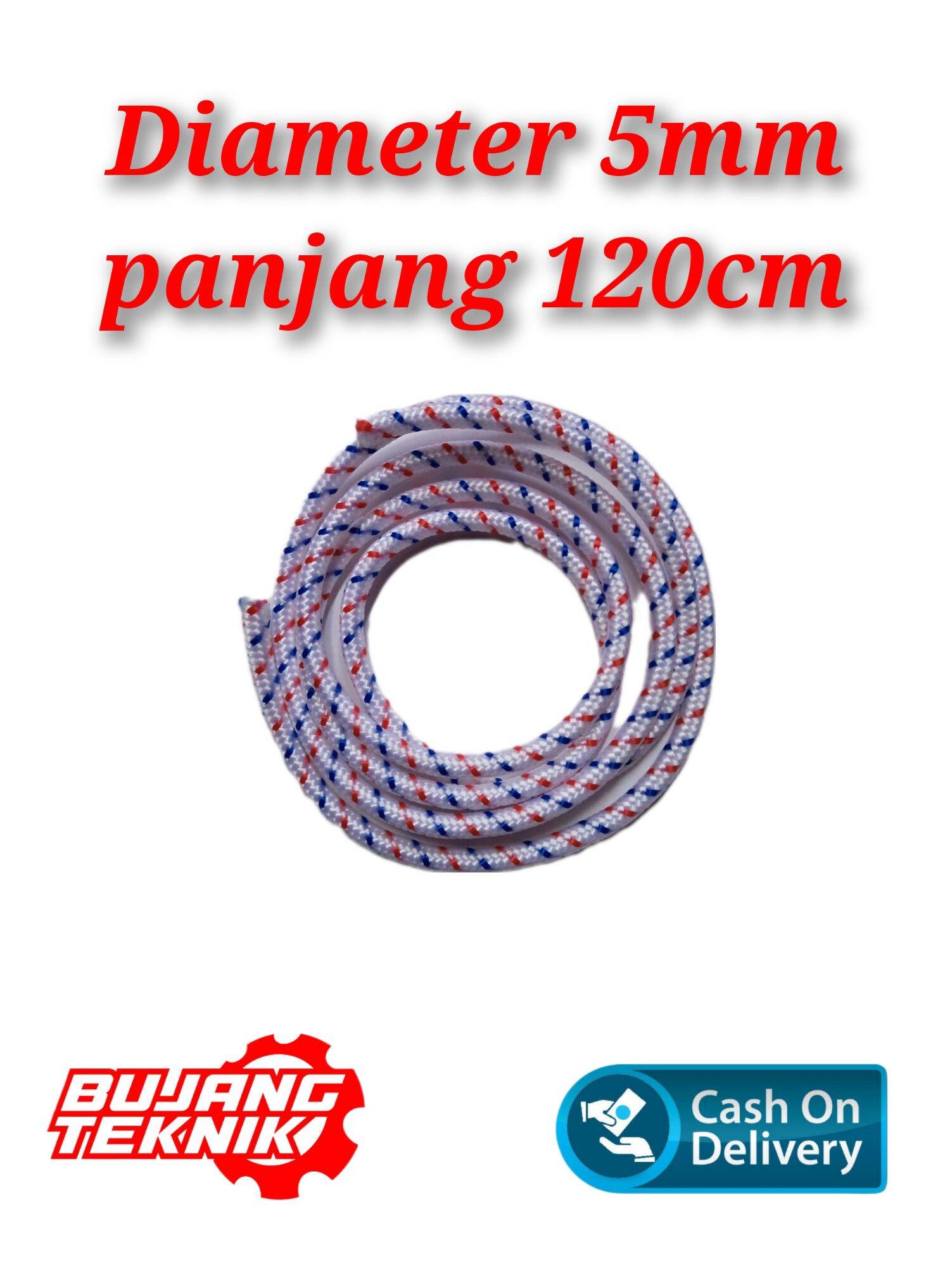 Tali Starter /Tali Engkol /Tali selahan Genset 5mm Panjang 120cm Mesin ...