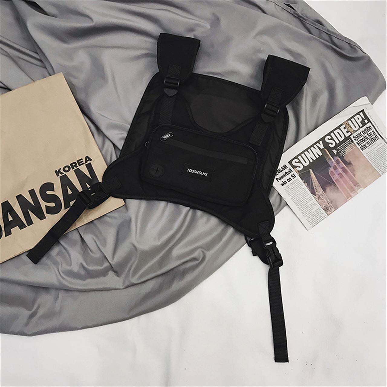 TSONG #125 Tas pinggang Tas Rompi Taktis Trendi Tas Rompi Tas Dada Gaya ...