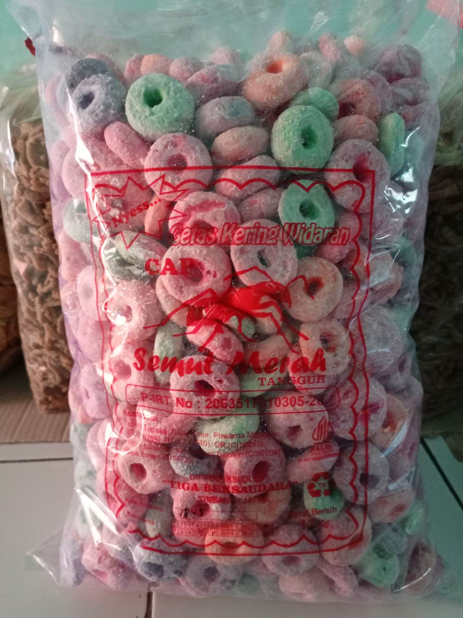 Getas Donat Widaran Warna Warni 200gr Gabus Snack Jajan Jadul Kiloan ...