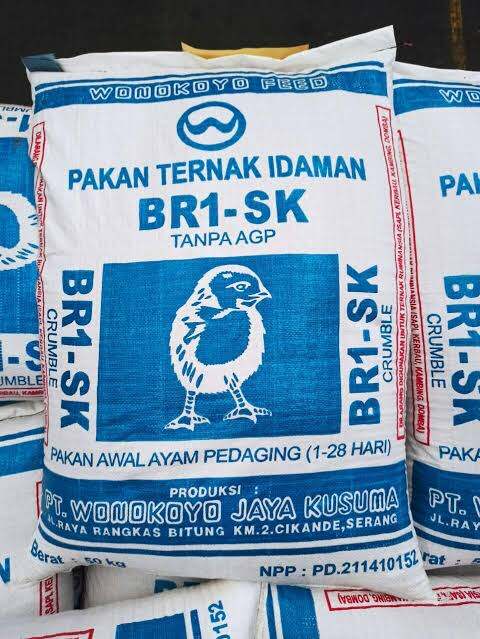 Pakan Broiler starter BR1-SK Wonokoyo Repack 1 Kg | Lazada Indonesia