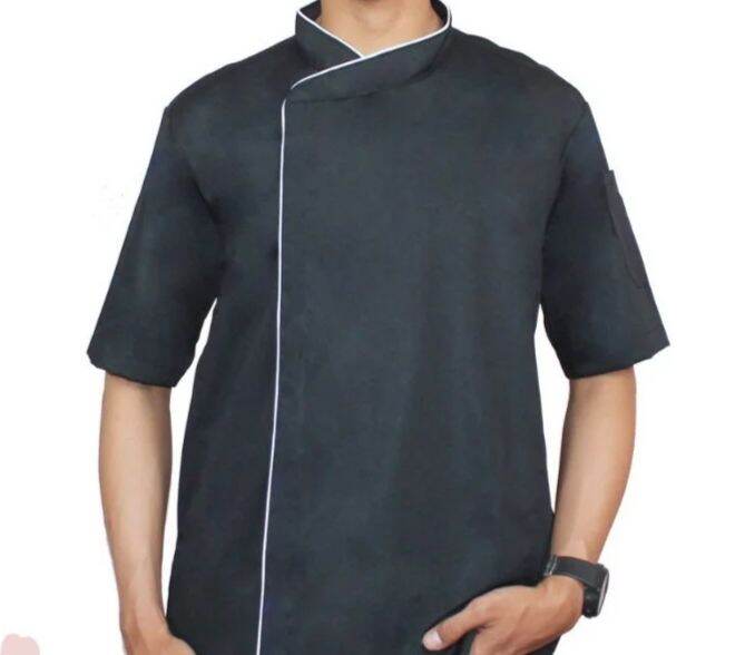 Baju Koki Terbaru 2024 Chef Jacket Seragam Koki Kemeja Chef Mandarin ...