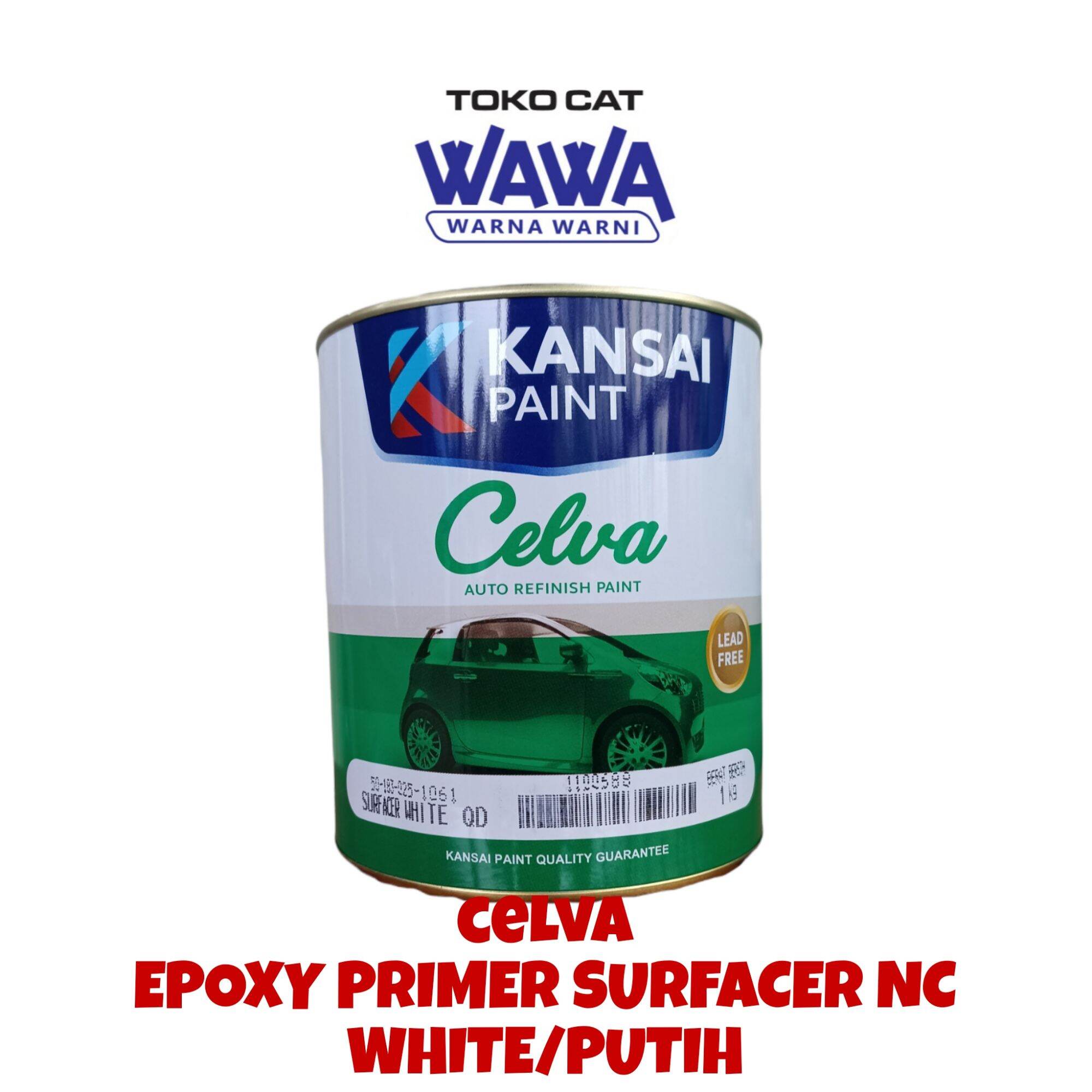 Celva Epoxy primer surfacer meni besi kayu cat dasar anti karat 1kg ...