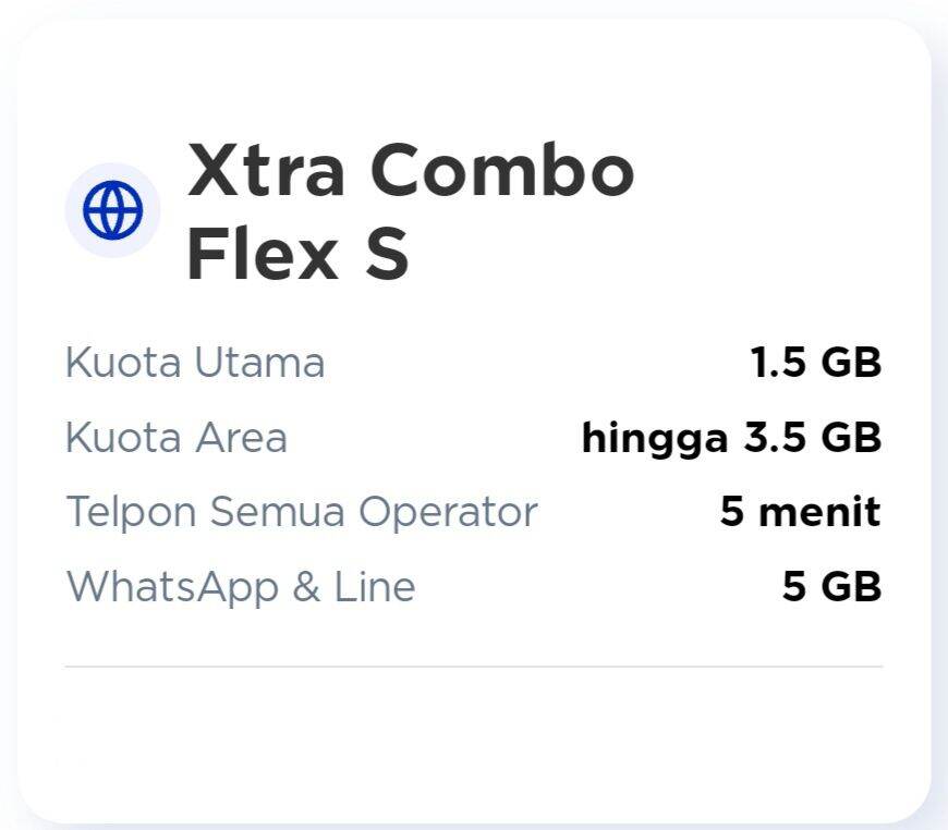 Paket Data XL Xtra Combo Flex | Lazada Indonesia