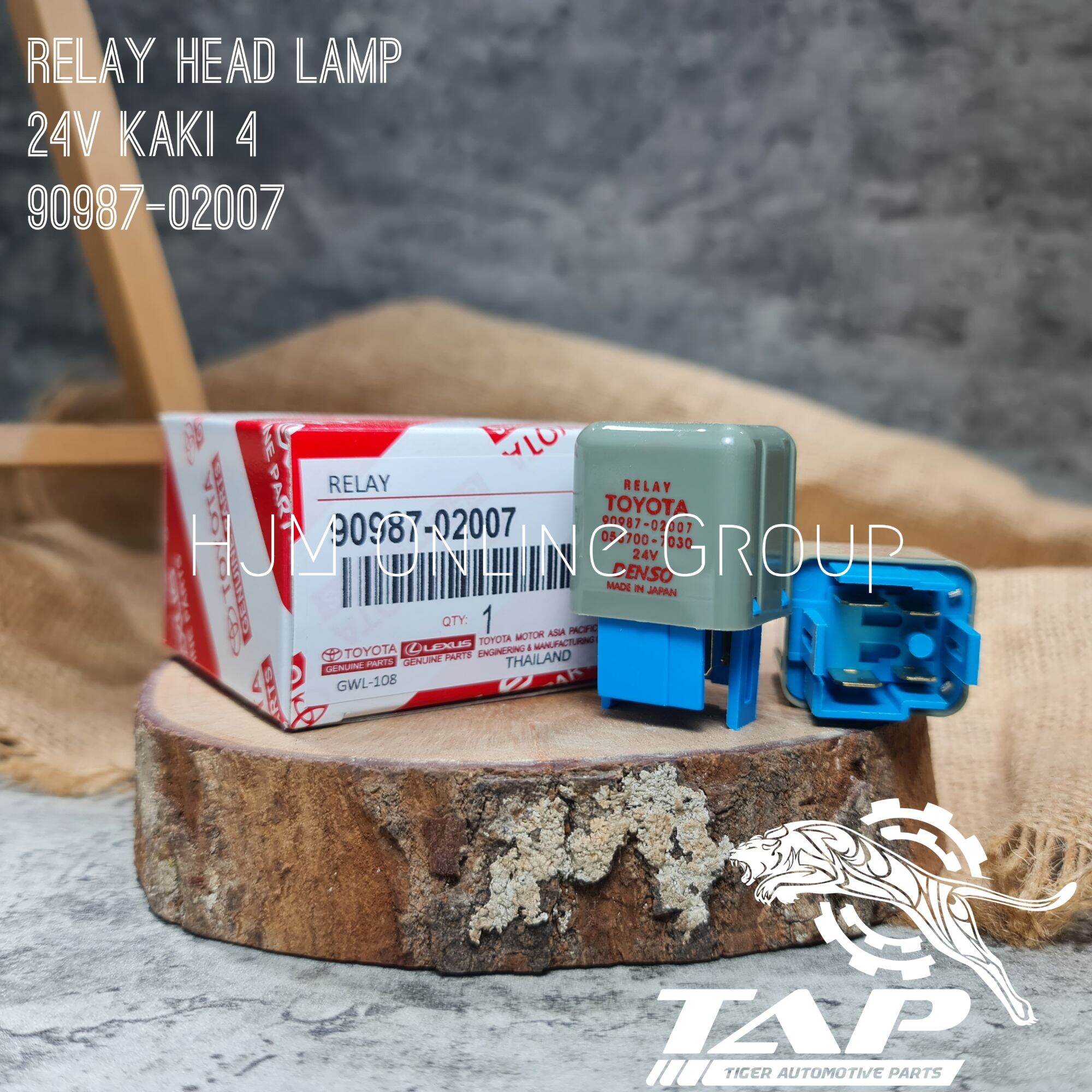 RELAY HEAD LAMP LAMPU 24V KAKI 4 DYNA 125HT RINO 14B 90987-02007 ...