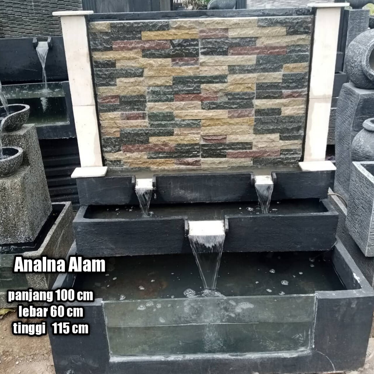 Kolam Ikan Minimalis Batu Alam