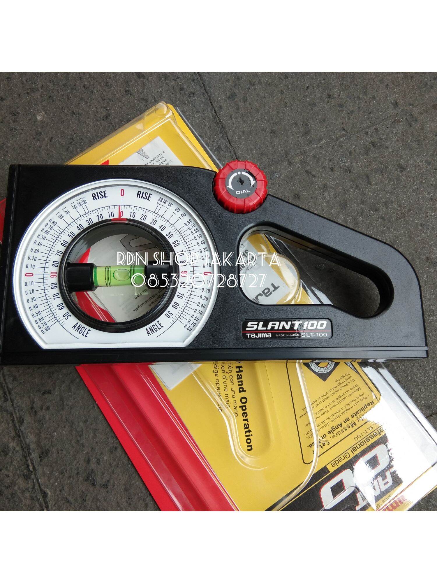 TAJIMA SLANT 100 Rotary Angle meter dual scale Meteran sudut putar ...