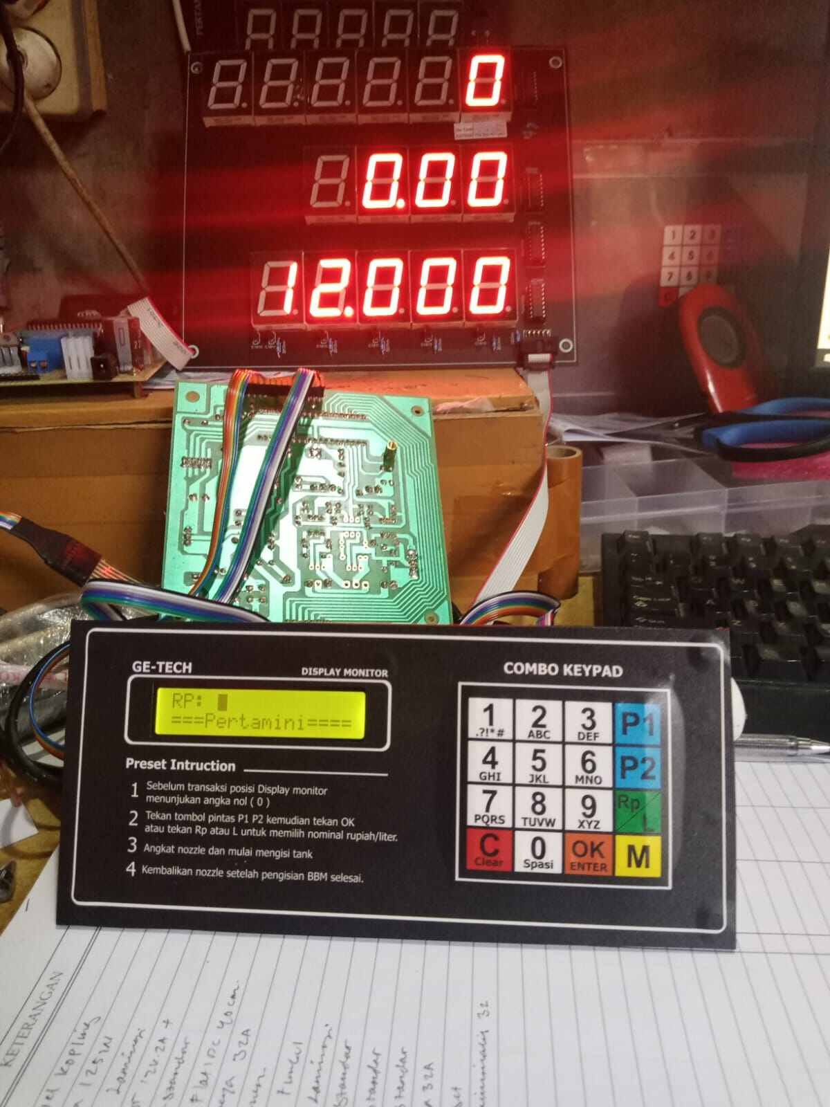 Keypad Combo Akrilik Keypad Pom Mini Pertamini Digital | Lazada Indonesia