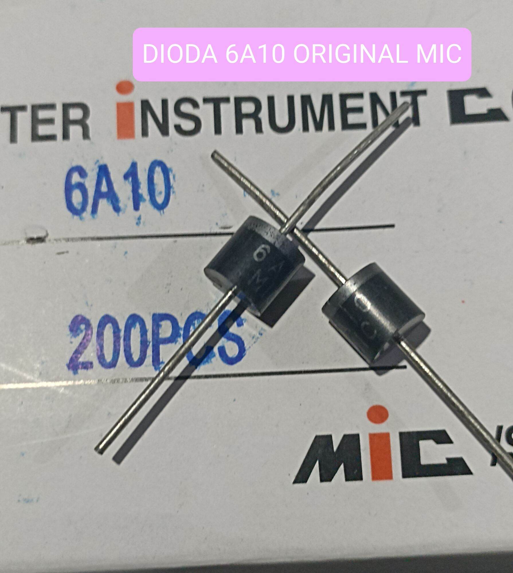 10BUAH DIODA 6A10 6A 10 1000V ORIGINAL MIC | Lazada Indonesia