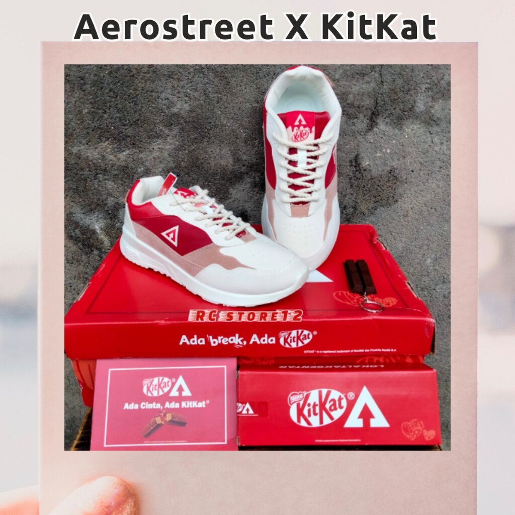 Aerostreet x Kitkat limited edition / sepatu aerostreet kolaborasi ...