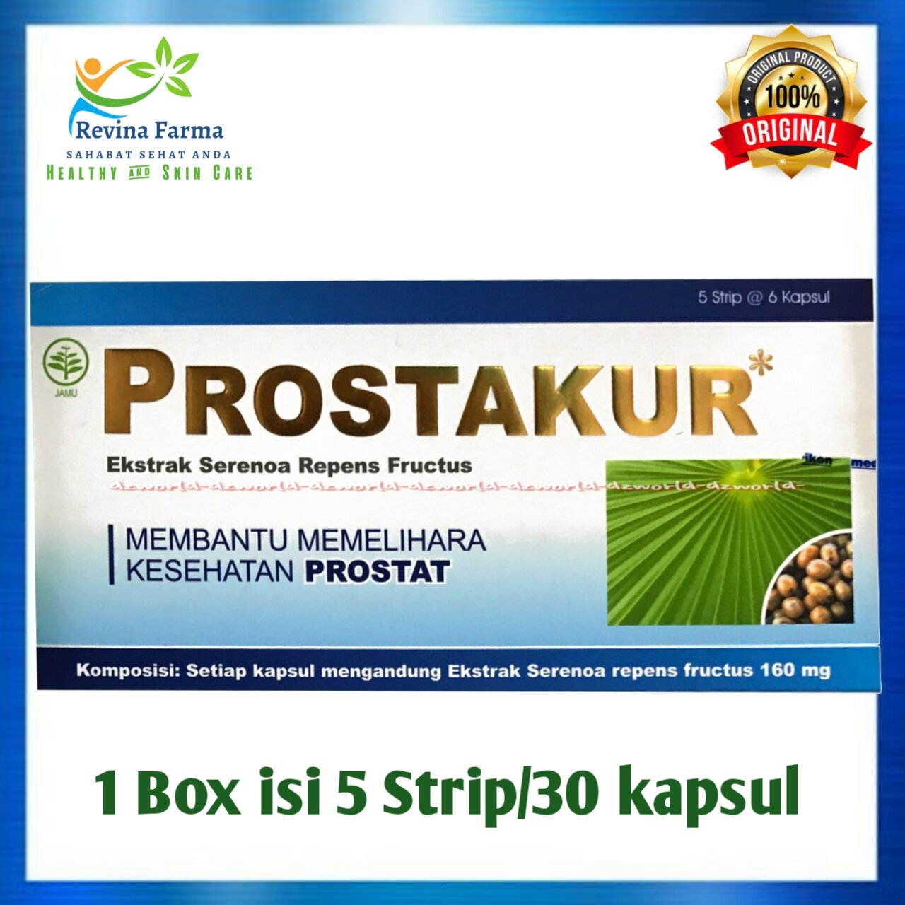 Prostakur 1 box isi 30 kapsul Obat herbal untuk Prostat 100% Produk ...