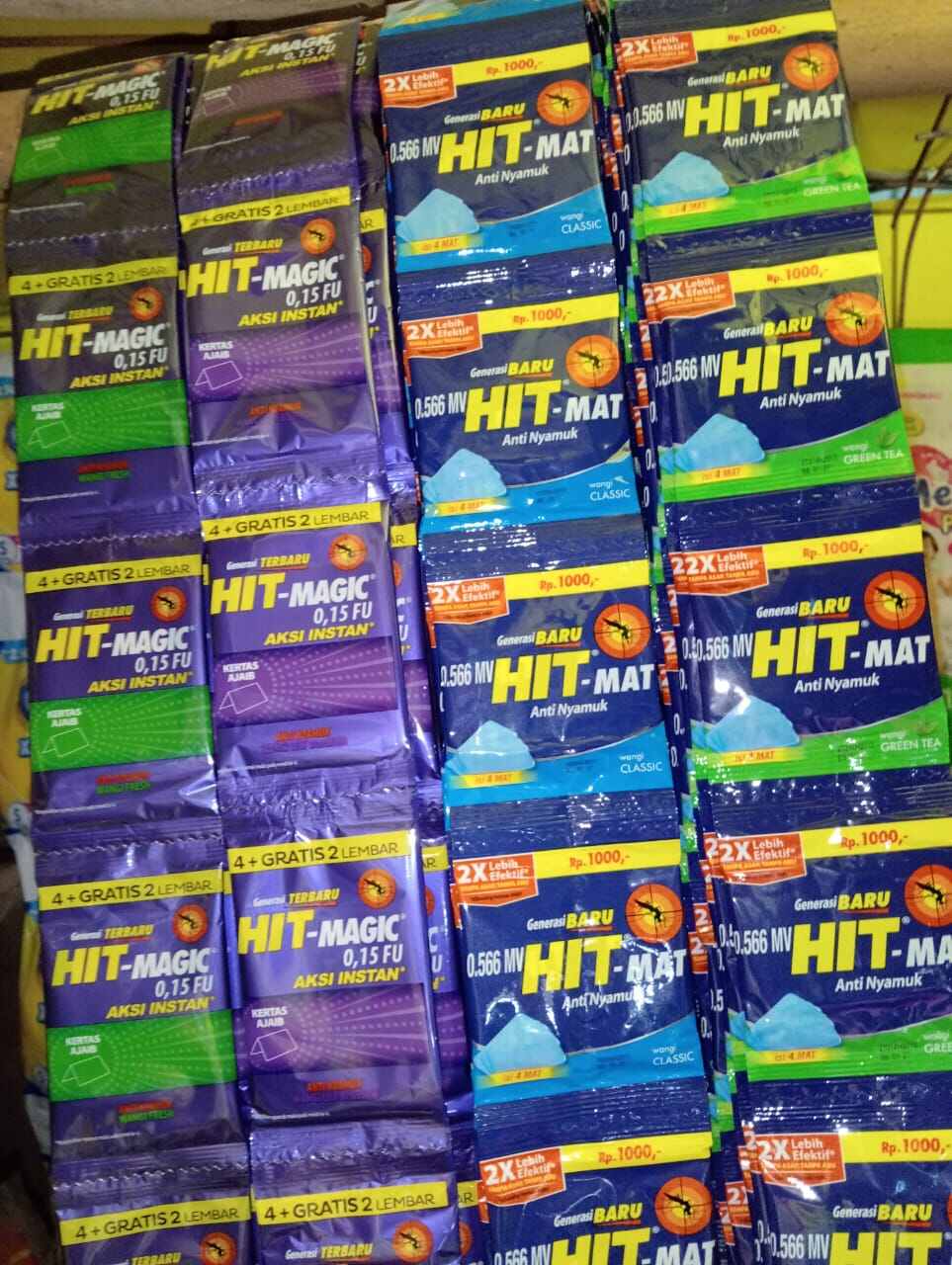 12 Saset ISI,,4 MatHit Mat elektrik kertas bakar untuk membasi nyamuk # ...