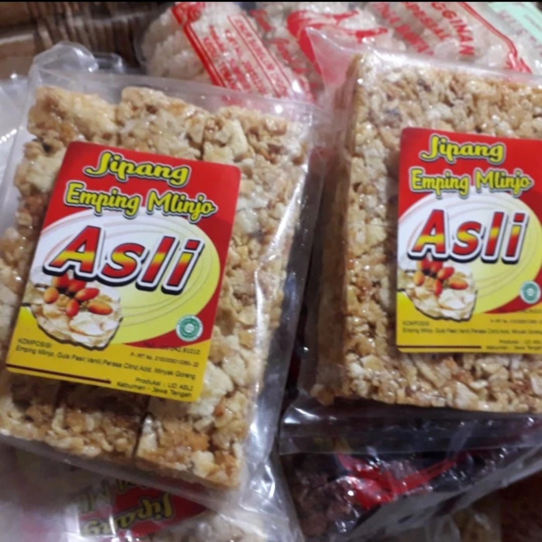 5 bungkus Tengteng Jipang Emping Melinjo, Manis dan renyah ter murah ...