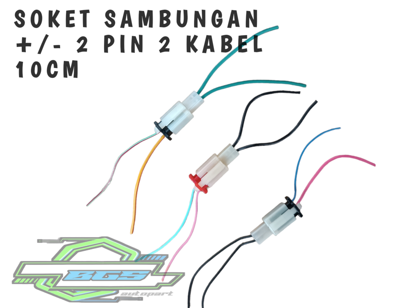 SOKET SAMBUNGAN PLUS/MIN +/- 2 PIN /2 KABEL | Lazada Indonesia