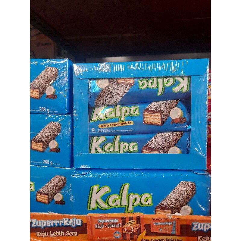 kalpa wafer coklat kelapa/ wafer kalpa isi 12 x24gr/radjasnack | Lazada ...