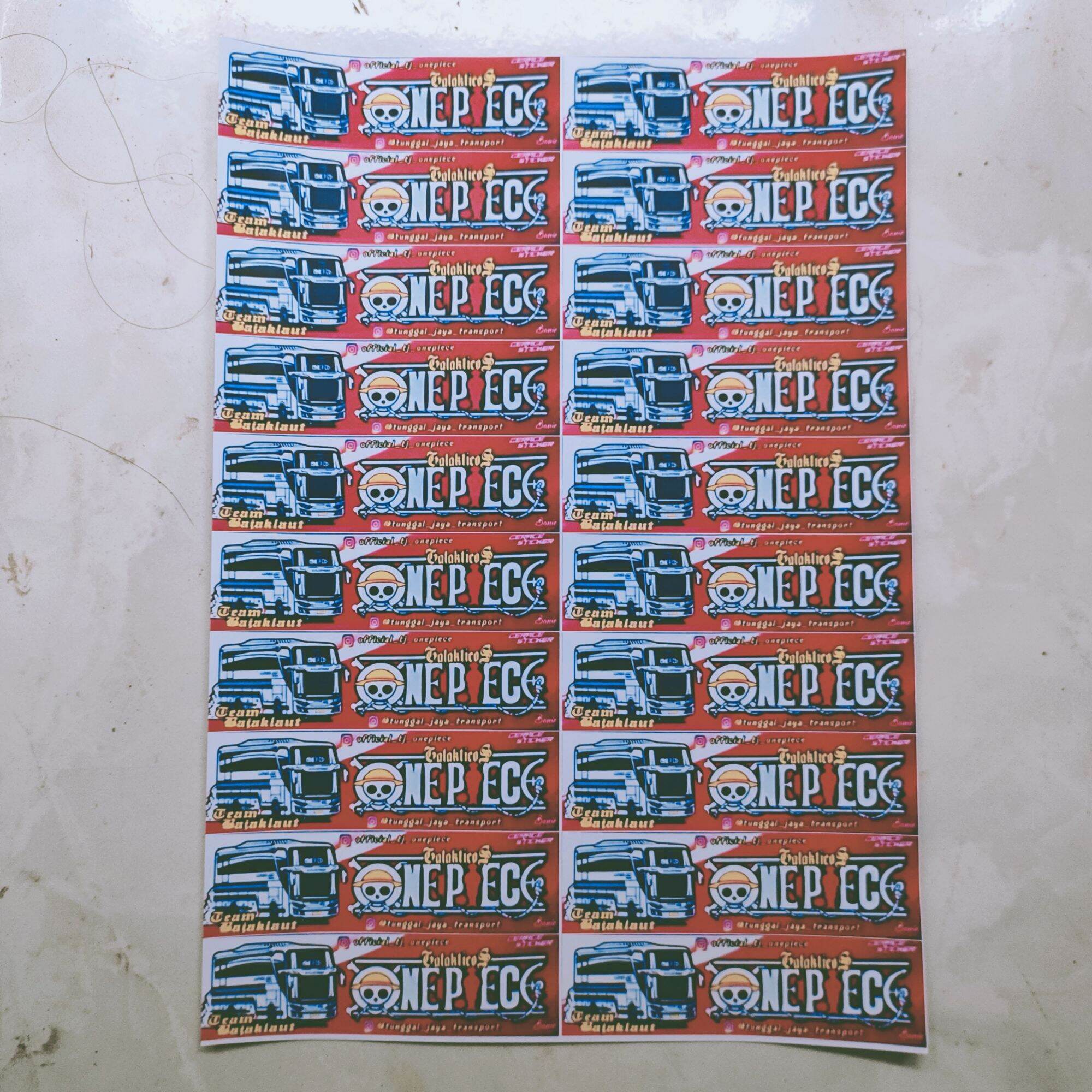 stiker bus basuri isi 40 sticker / tempelan sticker buss | Lazada Indonesia