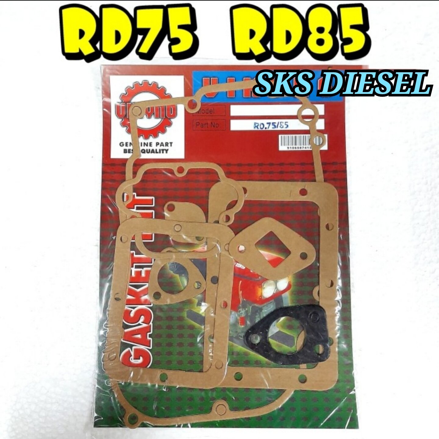 RD85 1T 2T RD 85 GAKSET SET PAKING KOMPLIT MESIN DIESEL TRAKTOR KUBOTA ...