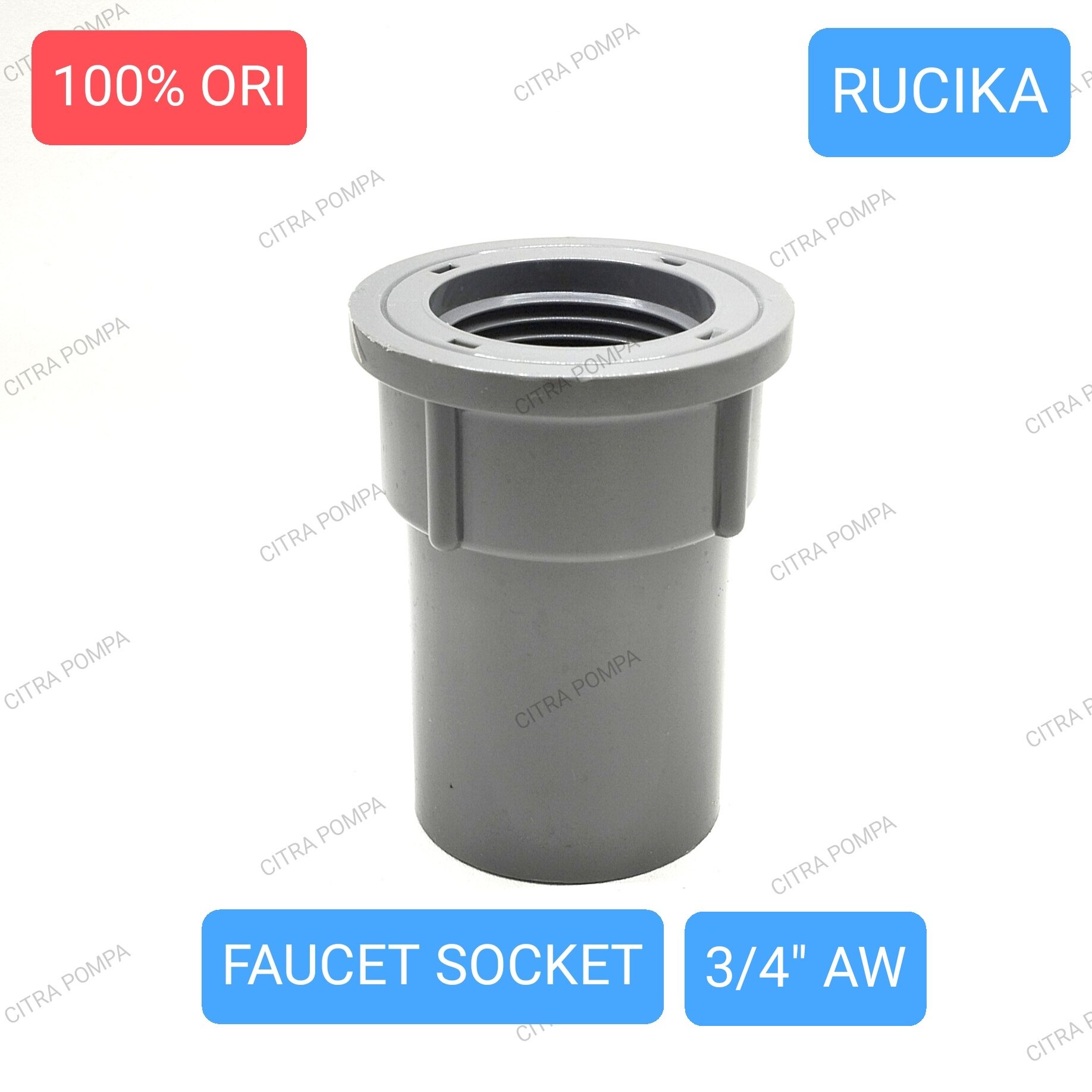 RUCIKA FAUCET SOCKET 3/4" AW / SDD 3/4" AW / SOCK DRAT DALAM 3/4" AW ...