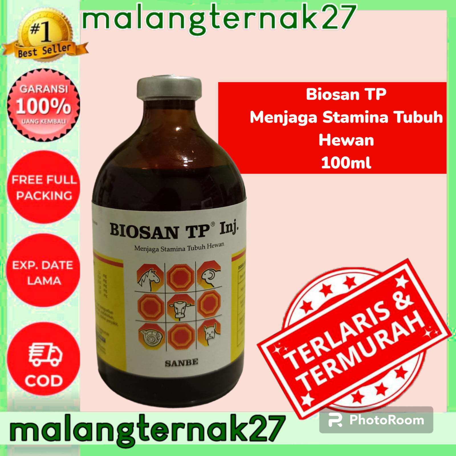 Biosan TP 100ml biodin 100ml ATP penguat otot meningkatkan daya tahan ...