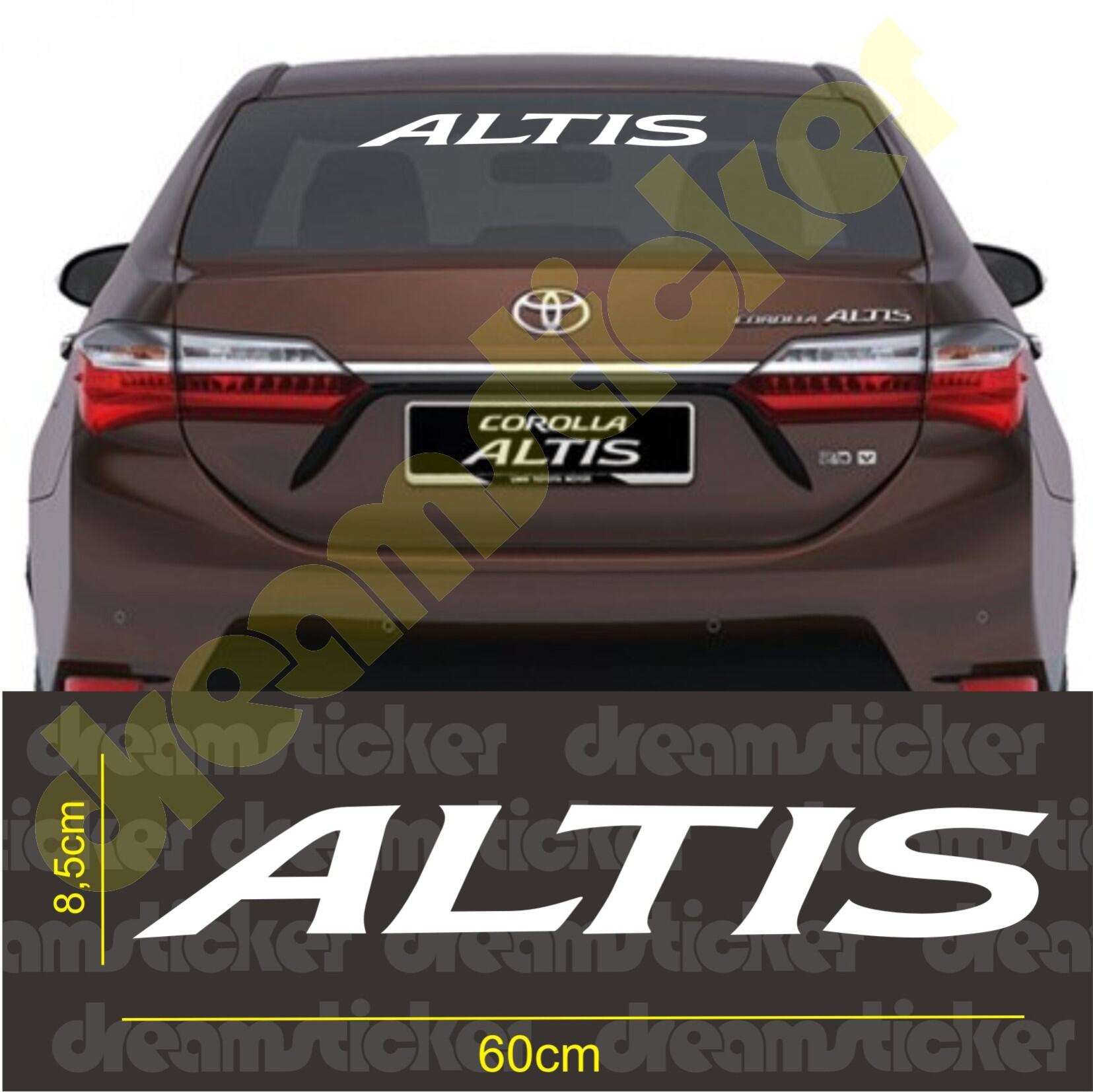Sticker Stiker Mobil Toyota Altis Kaca Belakang | Lazada Indonesia