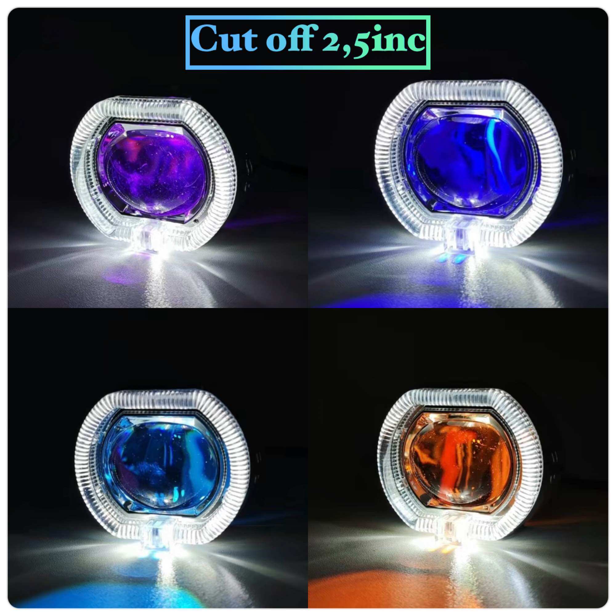 Projie Biled Cut Off Mini 2.5 INC D2 D3 Jauh Dekat 25watt Waterproof ...