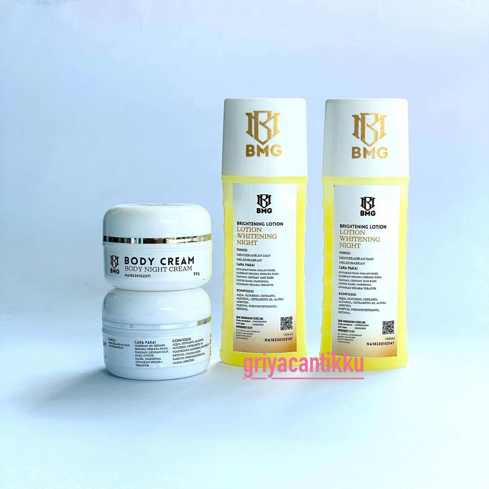 [ BMG PABRIK ] READY STOK BMG LOTION DOSTING BADAN AMPUH CEPAT PUTIH ...