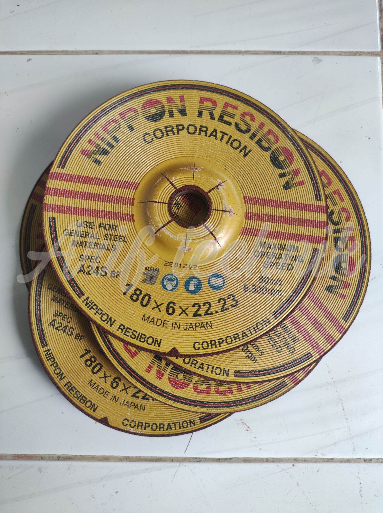 Grinding disc NIPPON RESIBON 7" / Batu gerinda poles NIPPON RESIBON 180 ...